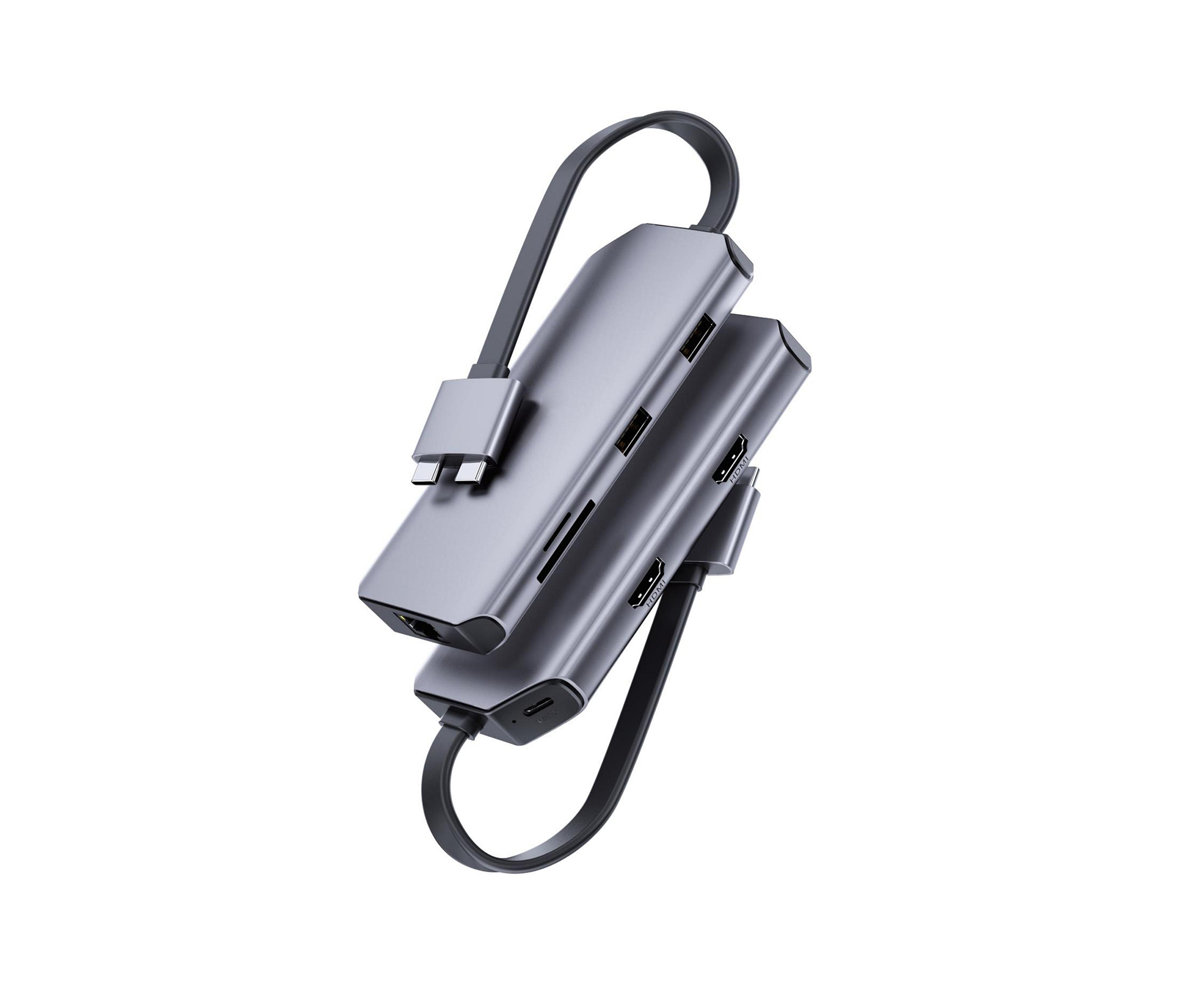 8-in-2 Multi-function USB-C Hub for Macbook Pro - BlazeLab